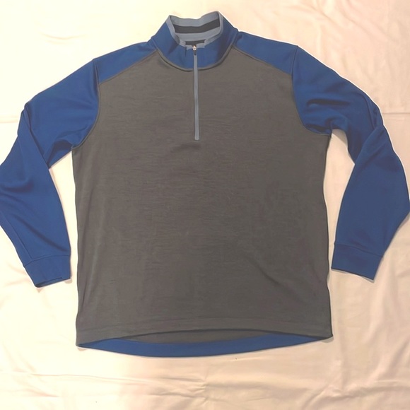 Nike | Shirts | Nike Golf Tour Performance Drifit Thermal 4 Zip Gray ...